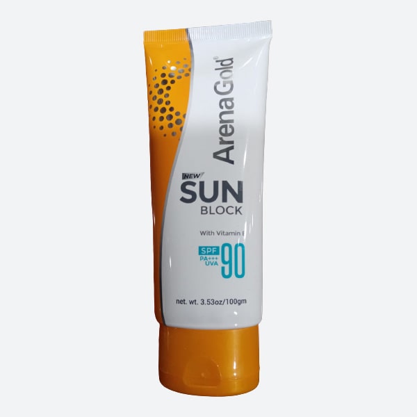 Arena Gold Sun Block SPF 90 100g – Kuddy Cosmetics